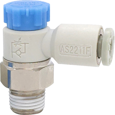 星辰气动新款推锁型节流阀管接头