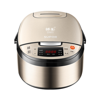苏泊尔电饭煲家用4L大容量蓝钻不粘内胆多功能智能预约煮饭锅