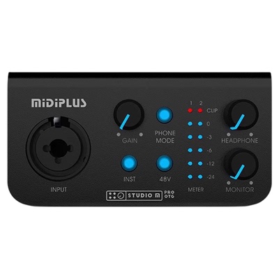 Midiplus M PRO/R2 OTG迷笛专业外置声卡手机电脑直播主播K歌喊麦
