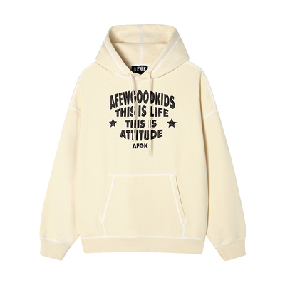 AFGK美式明线针织卫衣