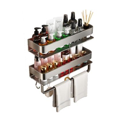 卫生间浴室置物架加高免打孔