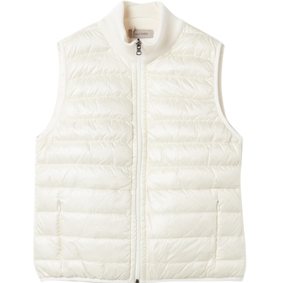 【季末折扣】FALCONERI女双面原色羊绒羽绒服立领羽绒背心DCC105G