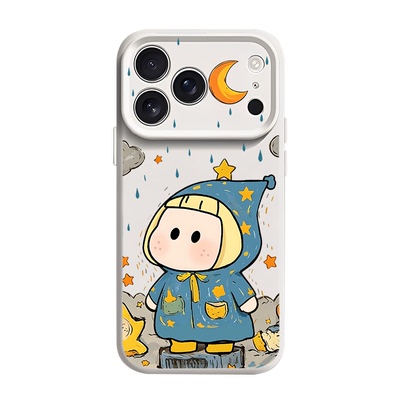雨衣yoyo酱适用苹果17手机壳iPhone16promax可爱15新款14卡通13mini超火12创意11高级感x磁吸软液态硅胶女air