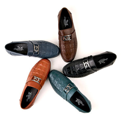 44舒畅清仓船鞋豆豆鞋单皮男鞋45