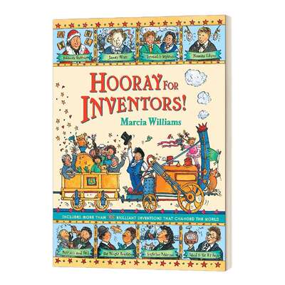 英文原版 Hooray For Inventors! 为发明家万岁! 儿童科技主题漫画 Marcia William 英文版 进口英语原版书籍