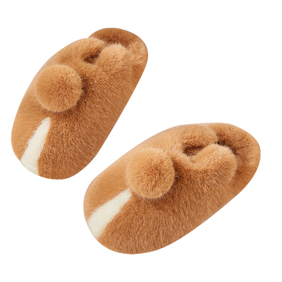 JOJO'S L. PD·Rabbit·拖鞋家用厚底女冬毛毛保暖绒拖鞋 | 兔球