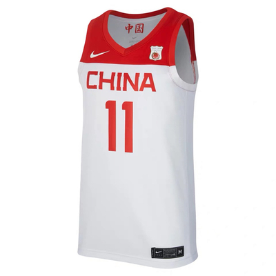 世界杯阿不沙拉木易建联篮球衣