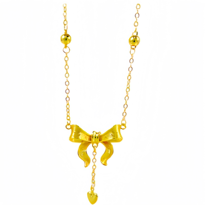 金包银在逃公主锁骨项链