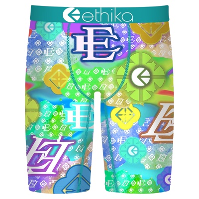 ethika新款上新涂鸦印花流速干美式潮男弹力五分内裤潮人外贸原单