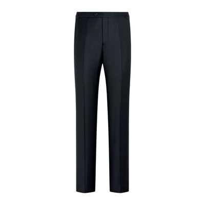 SUITSUPPLY藏青色S130支羊毛长裤