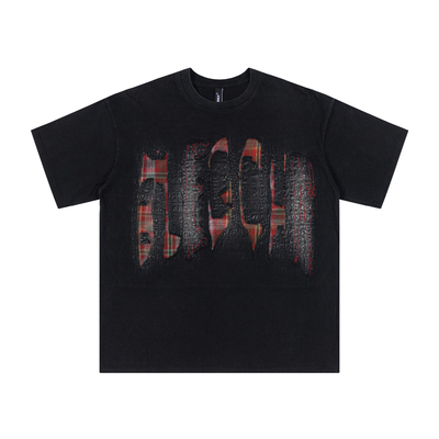 街头小众设计感刺绣涂鸦短袖T恤