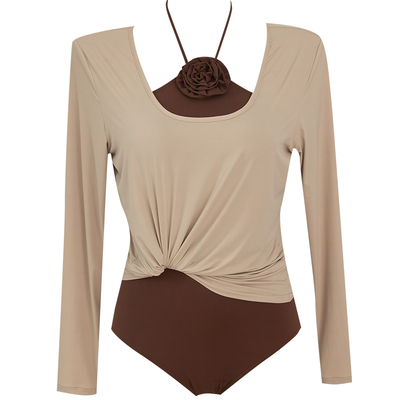 WESWIM连体长袖罩衫泡温泉比基尼