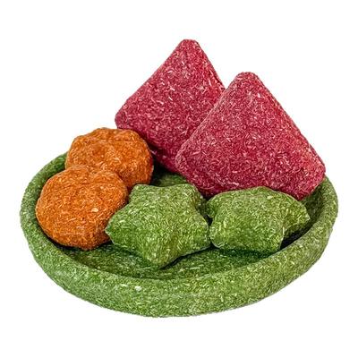 青松宠仓鼠磨牙食趣果盘