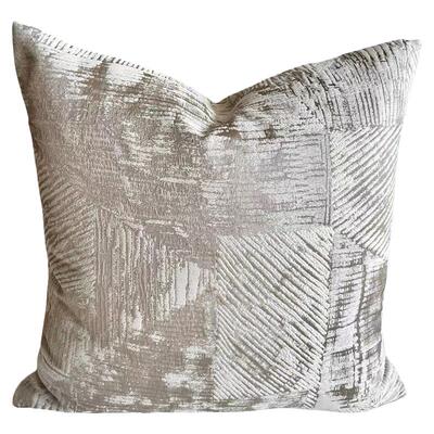 咖色系沙发抱枕套双面花纹靠垫