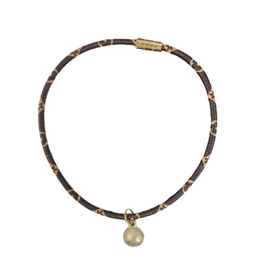 原创手工皮质老花颈环挂绳猫牌