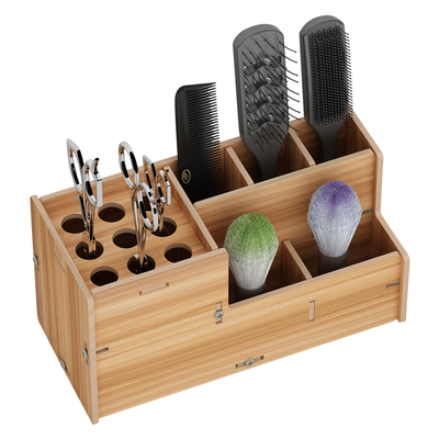 美发工具收纳盒剪刀插座盒理发店用品大全防滑桌面整理工具置放架