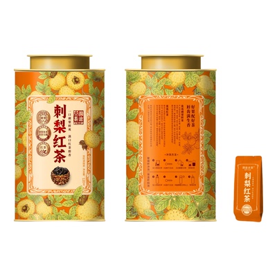 澜沧古茶2025年云南高山茶叶维C之王美容养颜刺梨红茶120g/罐