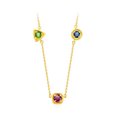 ENZO18K金多彩宝石项链