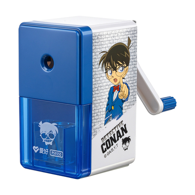 爱好文具名侦探柯南联名削笔刀小学生专用手摇削笔器自动进铅转笔刀铅笔刀多功能刨绞笔机幼儿园卷笔刀