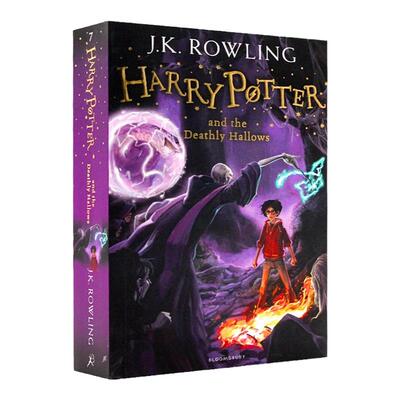 英文原版 Harry Potter and the Deathly Hallows 哈利波特与死亡圣器 7 文学科幻小说英文课外读物正版进口 平装英国版书籍