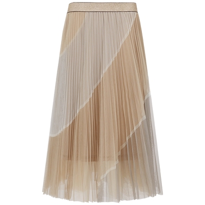 曼德诗长裙A摆通勤半身裙