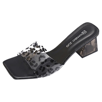 仙女风法式气质绝美高跟凉拖鞋子