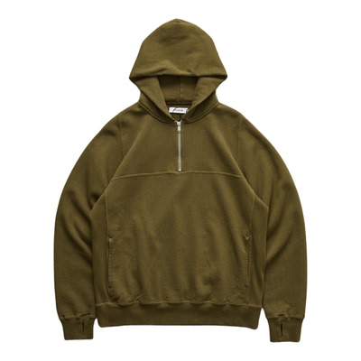 现货 NONNATIVE MARINER HALF ZIP 日产干触休闲半拉链连帽卫衣