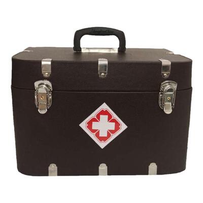 皮革出诊箱龙利乡村医生医药箱