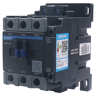 正泰NXC-65昆仑220V交流接触器1开1闭65A/380V代替CJX2导轨安装