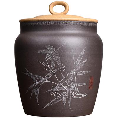 弘盛窑段泥粉青灰泥宜兴醒茶罐