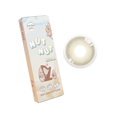 【抹茶子】坚果力美瞳日抛10片空白乐章系列小直径自然浅瞳抹茶色