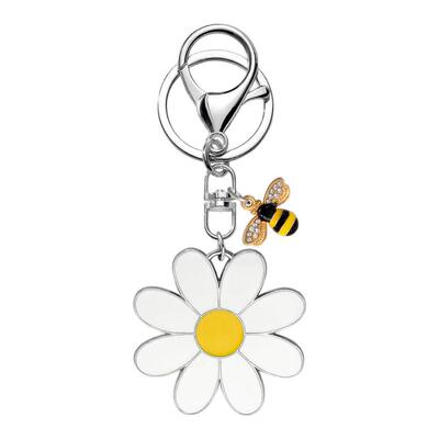 清新可爱小雏菊蜜蜂钥匙扣挂饰