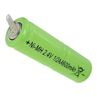 1/2AA600mAh剃须刀充电电池2.4V