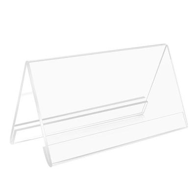 三角透明双面v型可定制会议牌