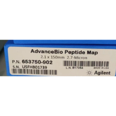 议价653750-902安捷伦原装AdvanceBio多肽谱分析2.7 µm, 2.1 x 1