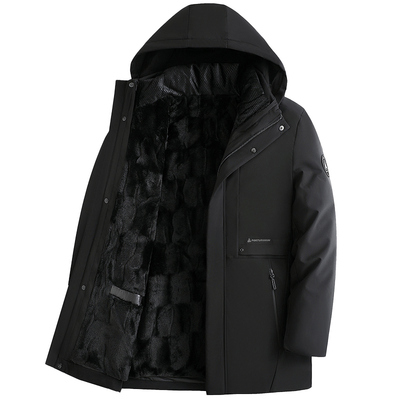 雅鹿爸爸冬装外套棉衣棉服三合一