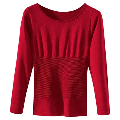 都市丽人本命年红色保暖套装美体