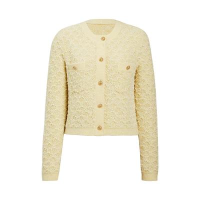 iammix27小香风圆领针织开衫