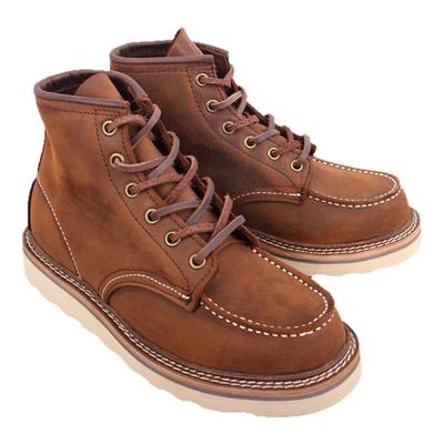 固特异牛皮情侣马丁靴男工装短靴