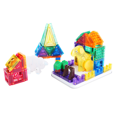 MNTL田园牧场旅携迷你磁力片便携旅行口袋宝儿童益智玩具陪伴积木