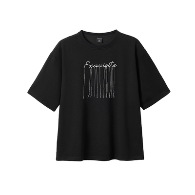 GEEEKPANDA短袖休闲大码绣花T恤