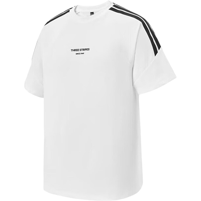 Adidas/阿迪达斯正品2025夏季款男士针织经典宽松透气短袖KB8197