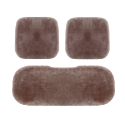 纯羊毛汽车坐垫冬季短毛绒皮毛一体真毛保暖后排羊剪绒单片座垫