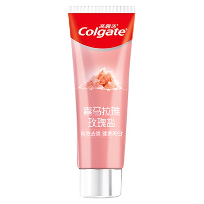 高露洁天然喜马盐美白牙膏