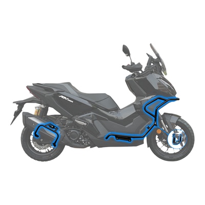 适用本田ADV350护杠射灯支架