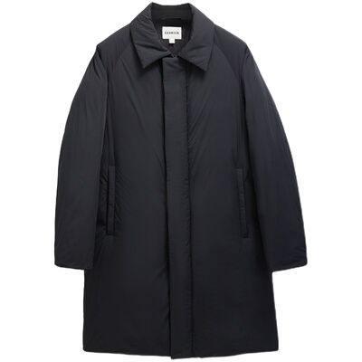 蓬松保暖白鹅绒中长款翻领羽绒服