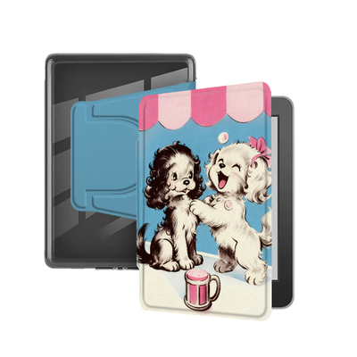 适用Kindlekpw6/5/4/958磁吸拆分11卡通小狗12代658电子书保护套