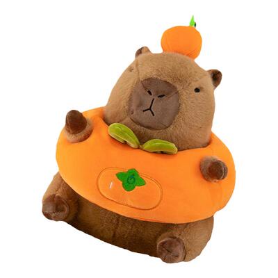 卡皮巴拉水豚柿柿如意公仔抱枕