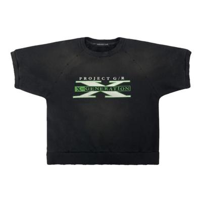 Grailz可拆卸垫肩印花短袖卫衣