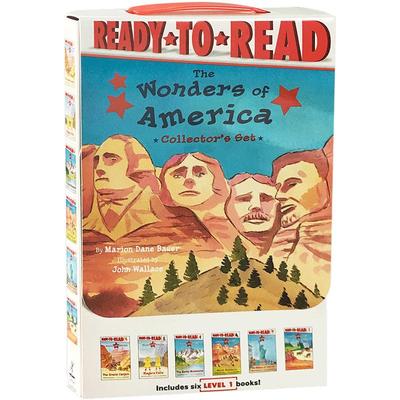英文原版进口美国奇观the wonders of America 6册盒装statue of liberty,grand canyon儿童百科分级阅读绘本小学生科普图画书